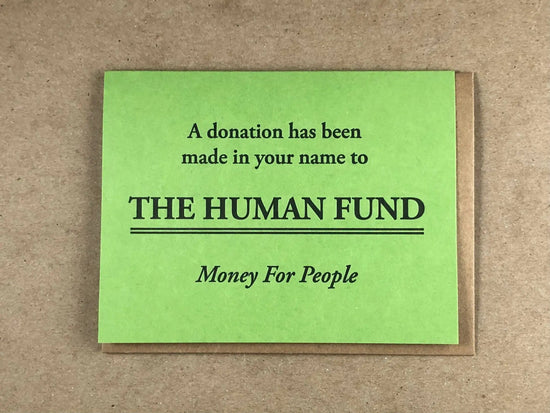 Human Fund Holiday Card – Harper Grace Press