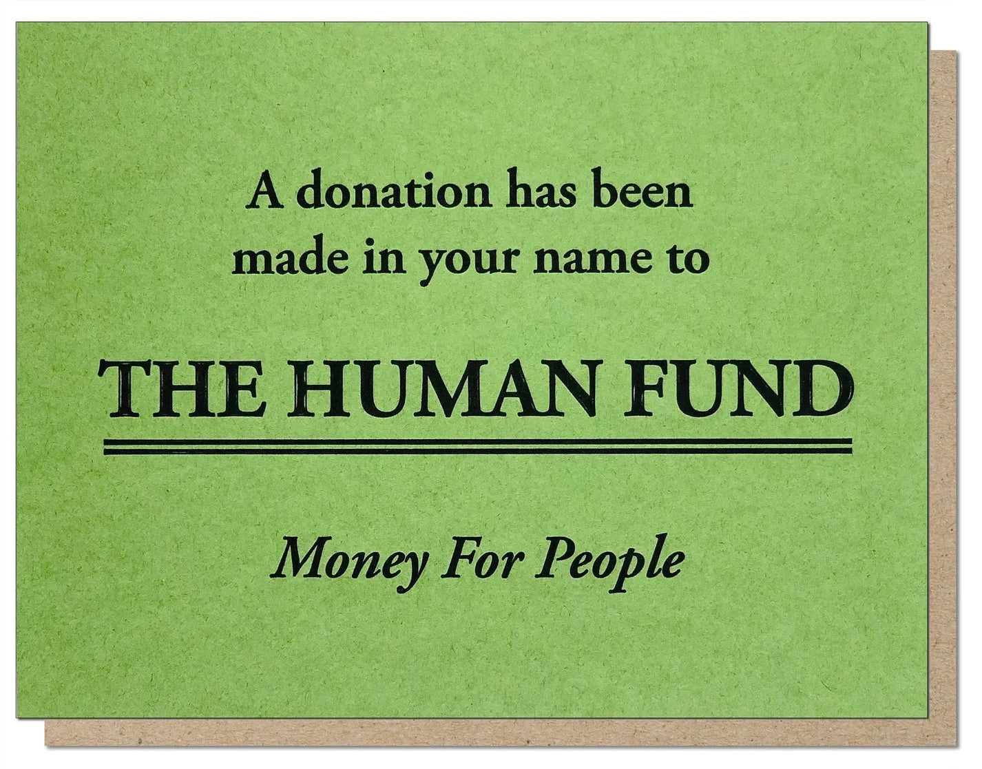 Human Fund Holiday Card – Harper Grace Press